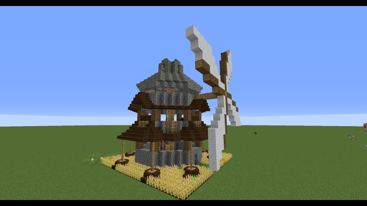 How to Build a Windmill in Minecraft - YouTube
