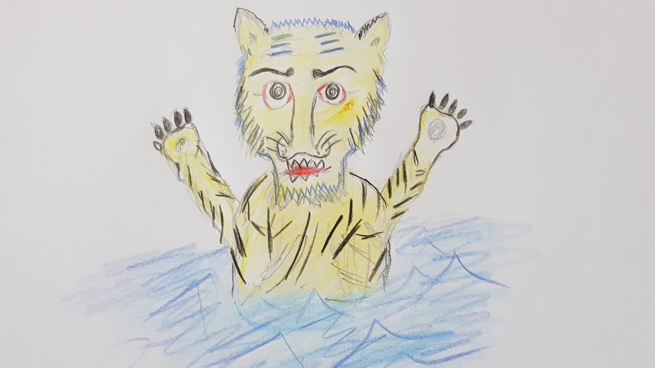 How To Draw Save The Tiger | Step by Step drawing for Kids - YouTube