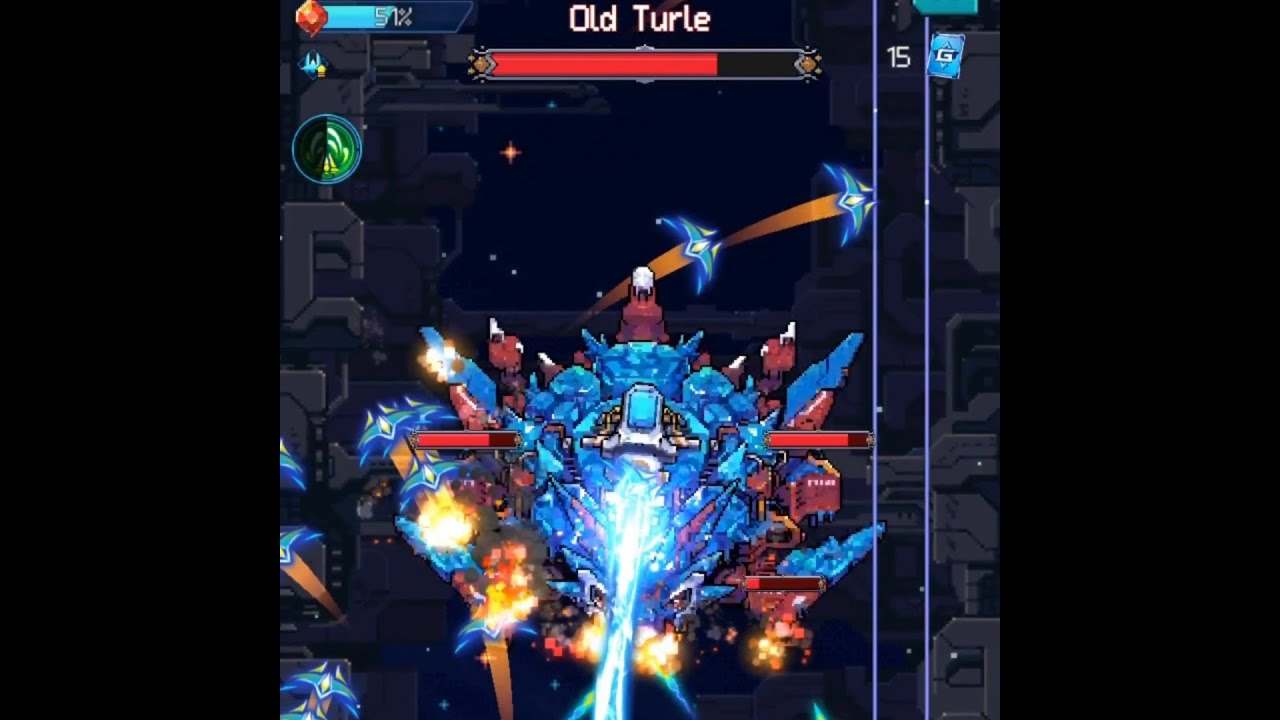 Galaxiga: Stage 125 vs "Old Turtle Boss"- hard - YouTube