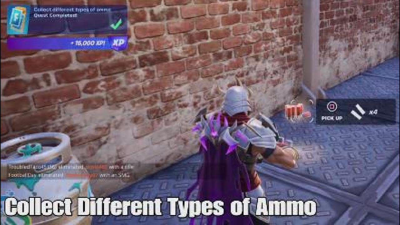 Collect Different Types of Ammo - Fortnite Week 11 Weekly Quest - YouTube