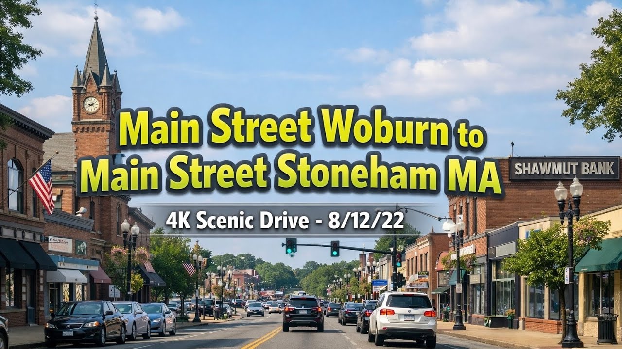 Main Street, Woburn to Main Street, Stoneham Massachusetts [4K] - YouTube