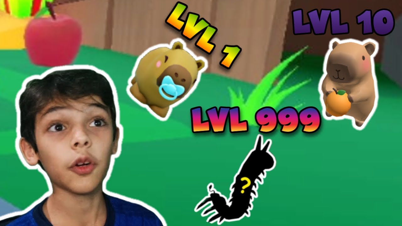 EVOLUÍ DE UMA CAPIVARA FILHOTE PARA UMA CAPIVARA SUPER FORTE (ROBLOX ...