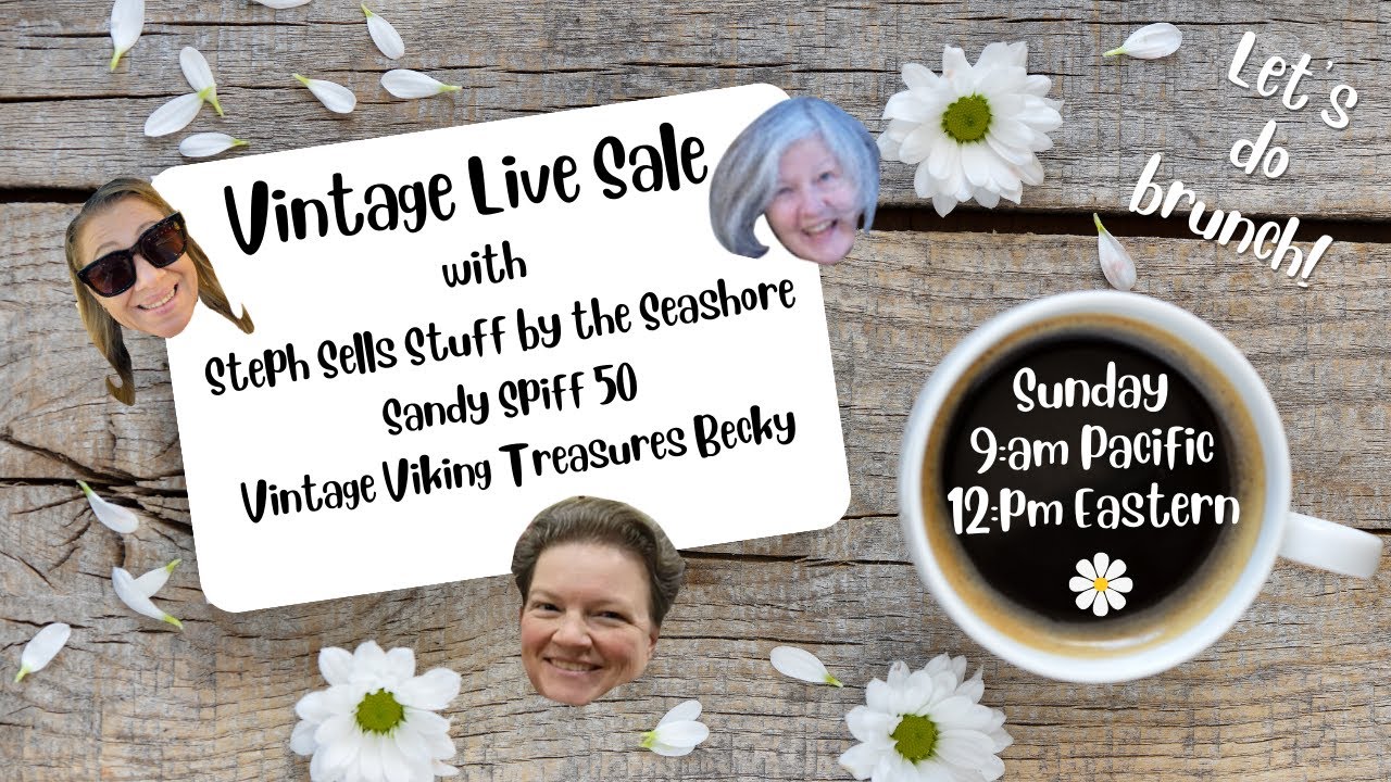 Sunday Vintage LIVE SALE with Steph, Sandy, and Vintage Viking ...