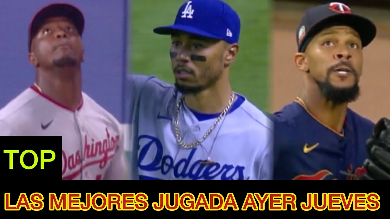 TOP - DE LAS MEJORES JUGADA DE AYER JUEVES EN LA MLB 30-7-20 - YouTube