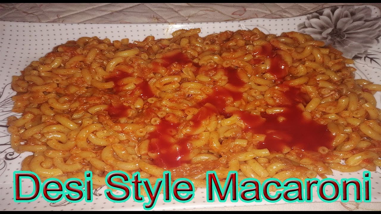 Simple & Quick Delicious Macaroni Recipe Desi Macaroni Recipe - YouTube