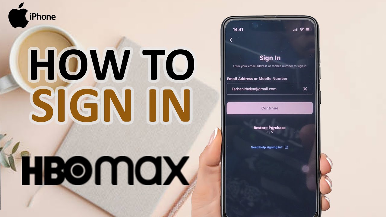 How To Sign In To HBO Max On iPhone - YouTube