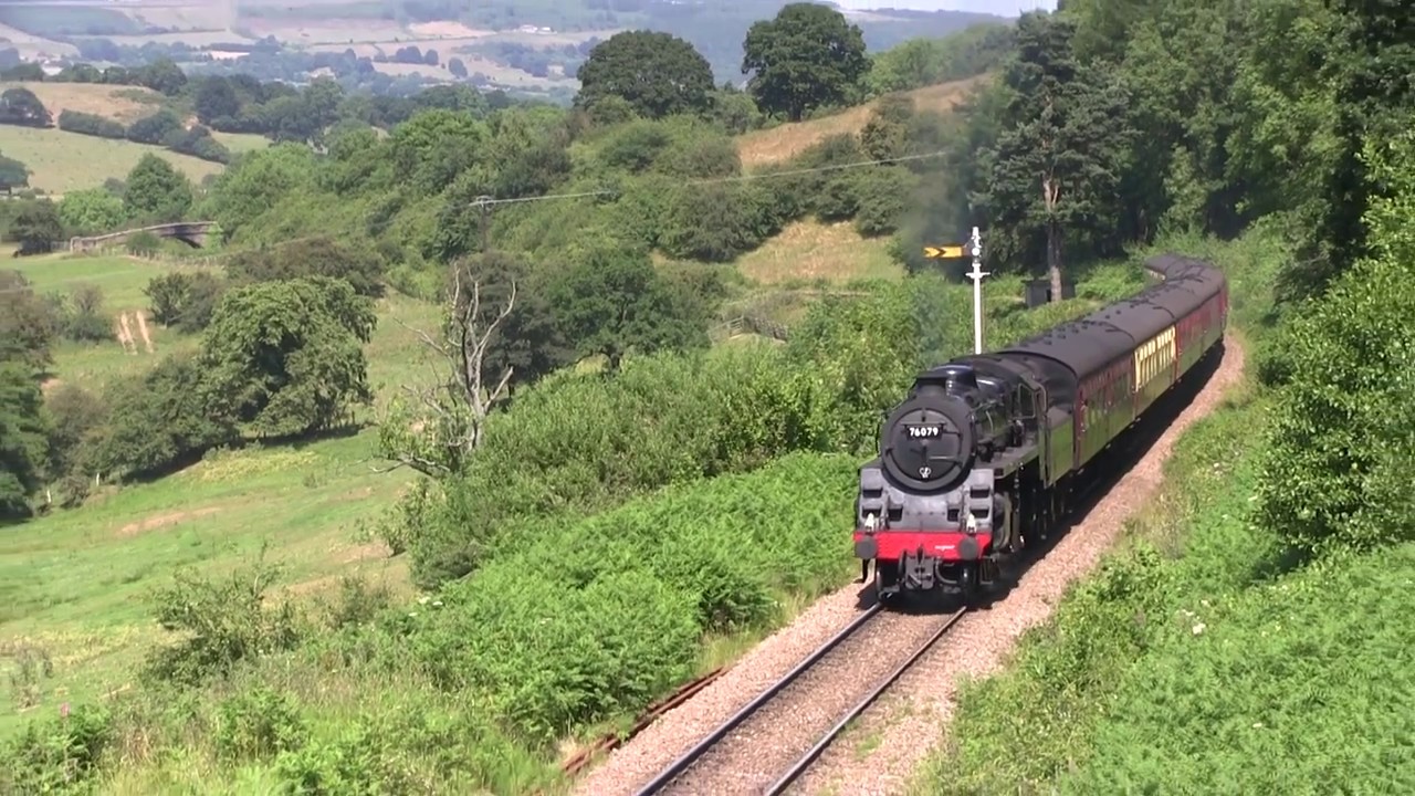 BR Standard Class 4MT No.76079 southbound at Green End [NYMR 2018 ...
