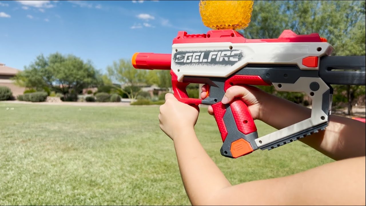 Nerf Pro Gelfire Mythic Blaster Unboxing and EPIC Battle - YouTube