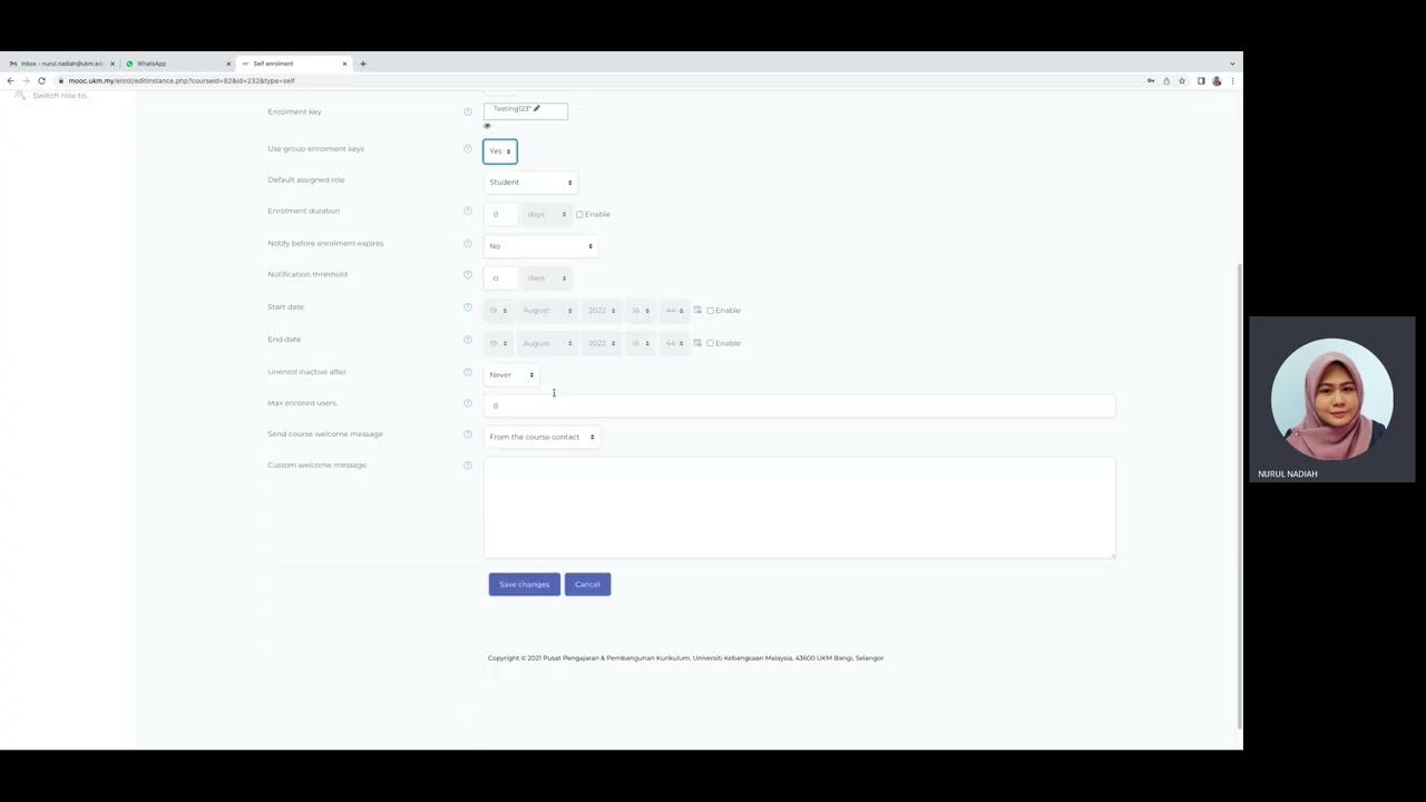 Setting an Enrolment Key - YouTube