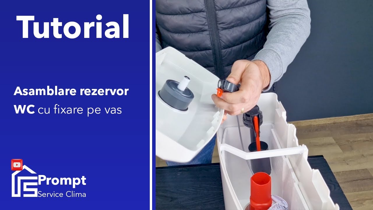 Asamblare rezervor WC cu fixare pe vas | Tutorial - Prompt Service ...