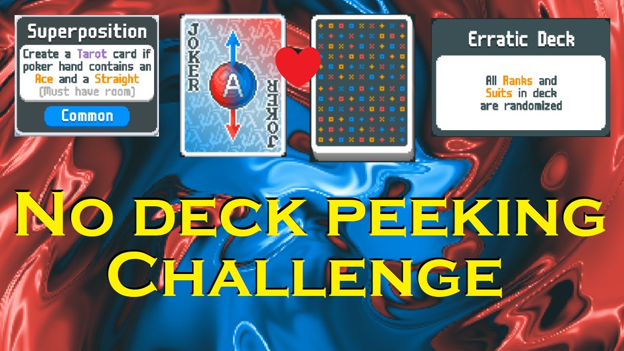 No look Erratic Deck Challenge w/ Straight Flushes - YouTube