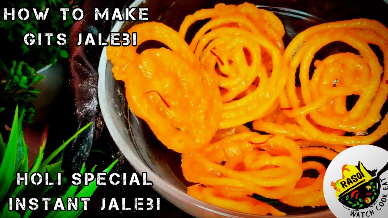 Gits Jalebi Mix Recipe | Instant Jalebi | Holi Special | Rasoi | How To ...