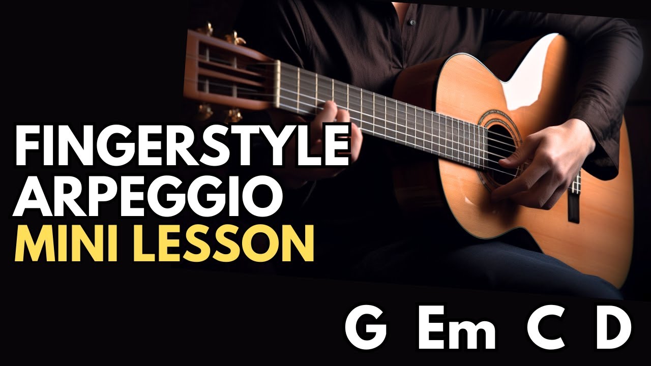 Easy Fingerstyle Arpeggio Pattern #5 | Beginner Fingerpicking Exercise ...