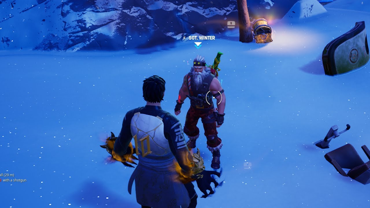 Talk to SGT Winter, about his Wintervestigation Fortnite - YouTube