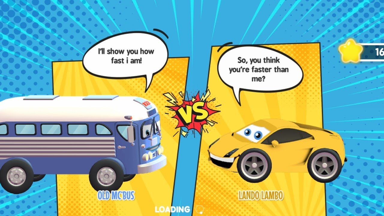 Old MC Bus Vs Lando Lambo || Fun Kids Cars || kids Games For Kids - YouTube