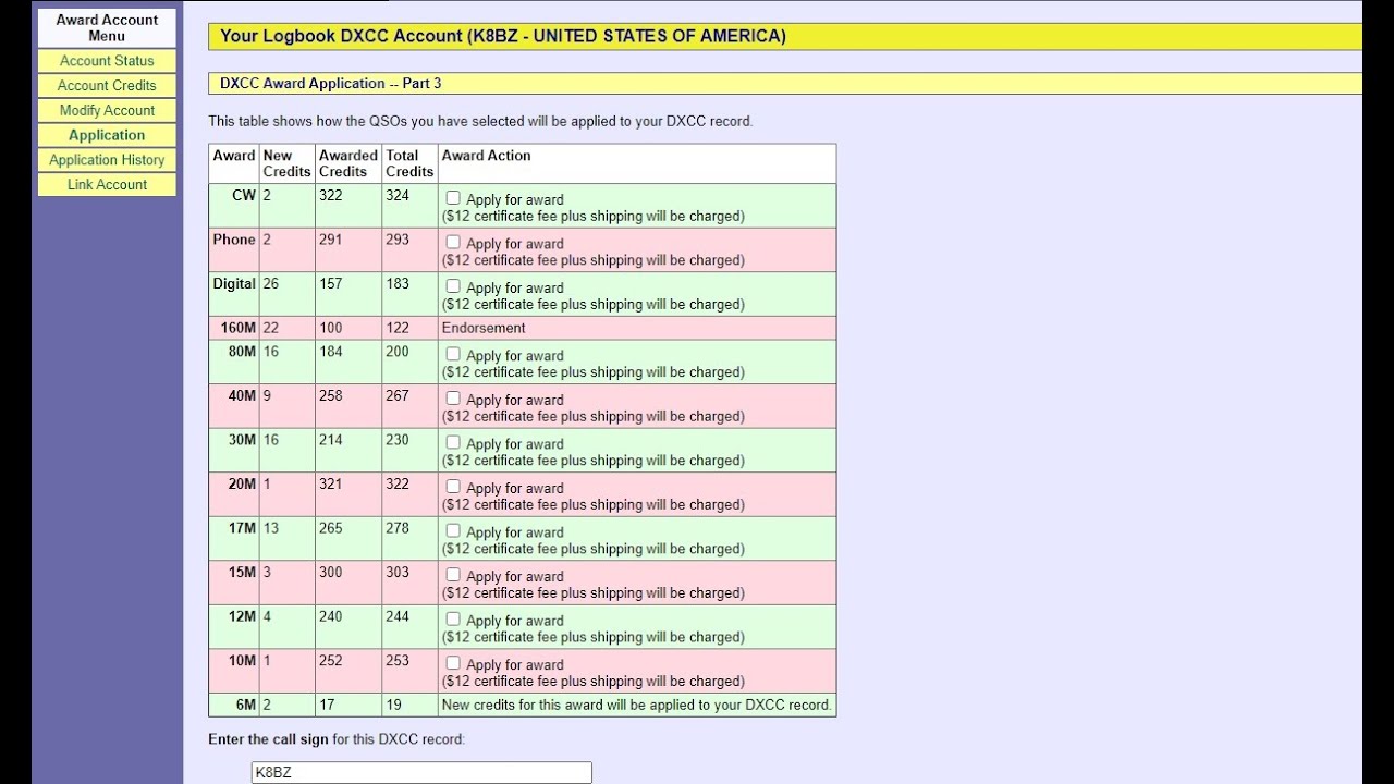 DXCC Application through LoTW - YouTube
