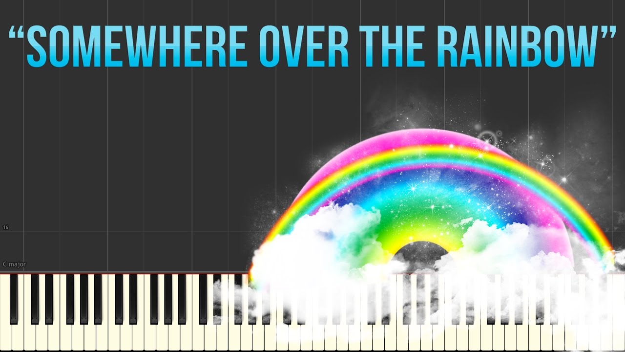 Somewhere Over The Rainbow (Piano Tutorial Synthesia) - YouTube