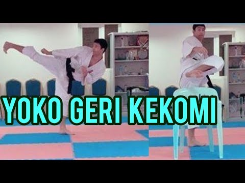 Karate yoko Geri kekomi #realmartialartstv - YouTube