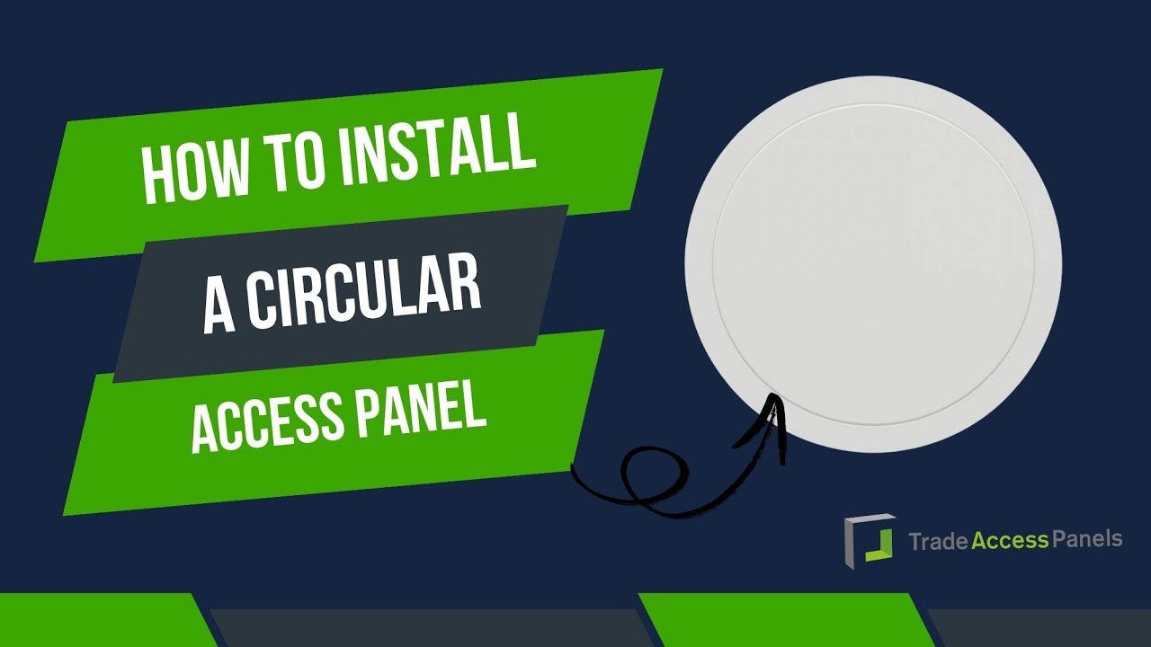 How to Install a Circular Access Panel | Trade Access Panels - YouTube