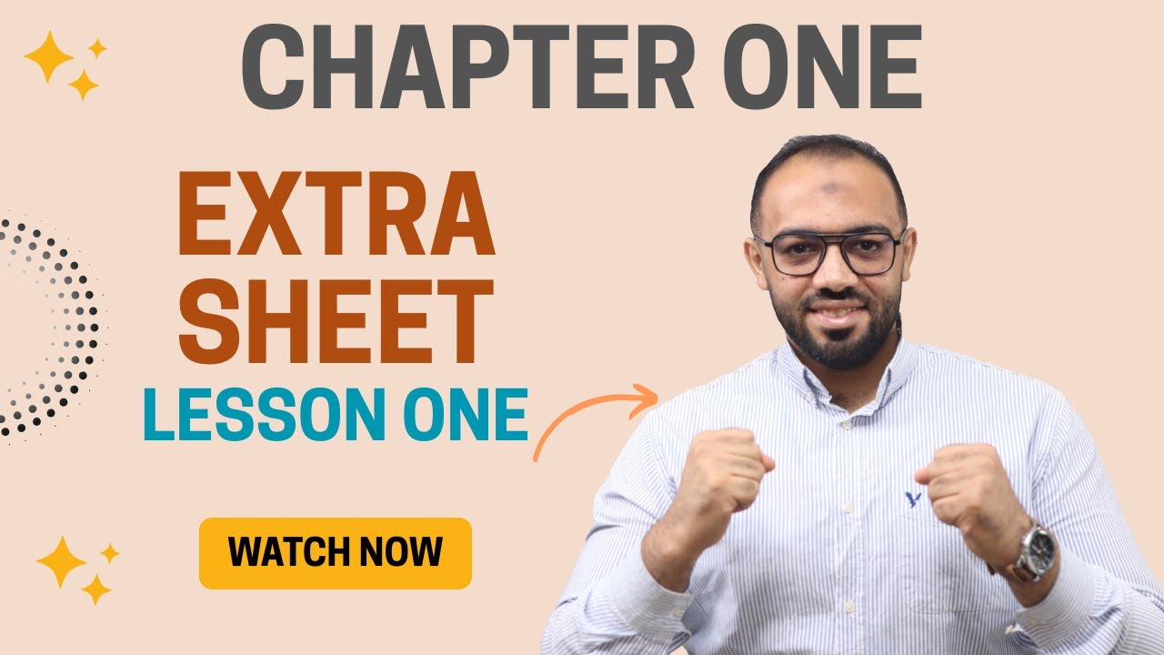 Extra Sheet Lesson 1 - Ch 1 - YouTube