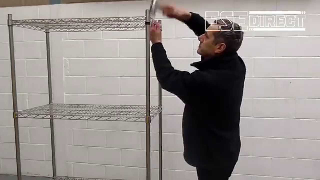 Trouble putting your wire shelving together? Here's how! - YouTube