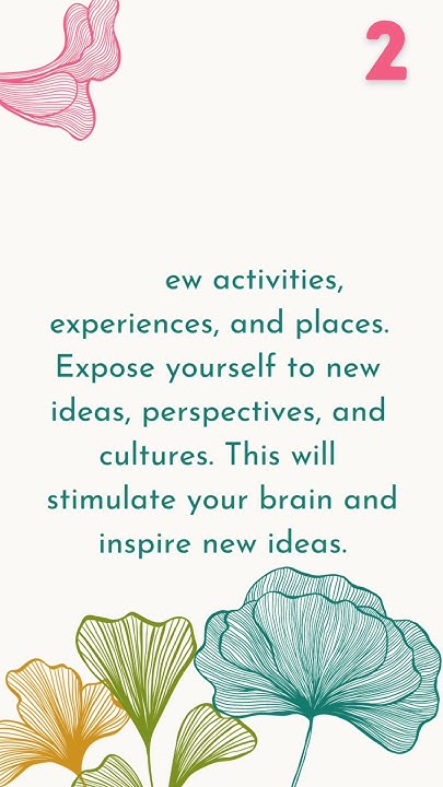 Unlocking Your Creative Potential: Steps to Boost Creativity - Part 1 - YouTube