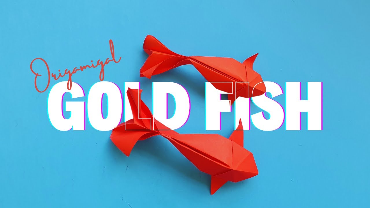 Golden Splash: Goldfish Origami Tutorial - YouTube