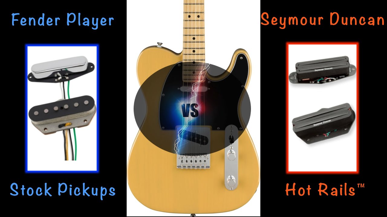 Fender Tele Stock vs Hot Rails™ Pickups - YouTube