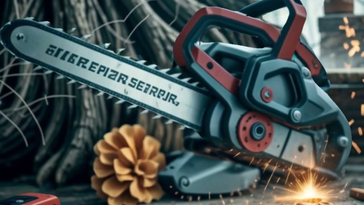 Electric Chainsaw Revving Sound Effect - YouTube