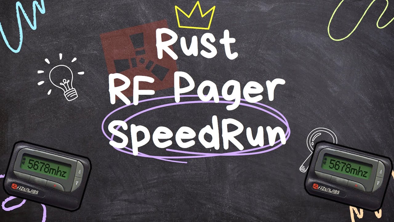 RUST : RF Pager Speedrun (1:46.88) - YouTube