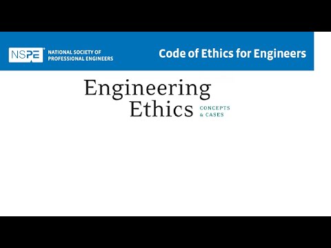 NSPE Code of Ethics for Professional Engineering Practices. - YouTube