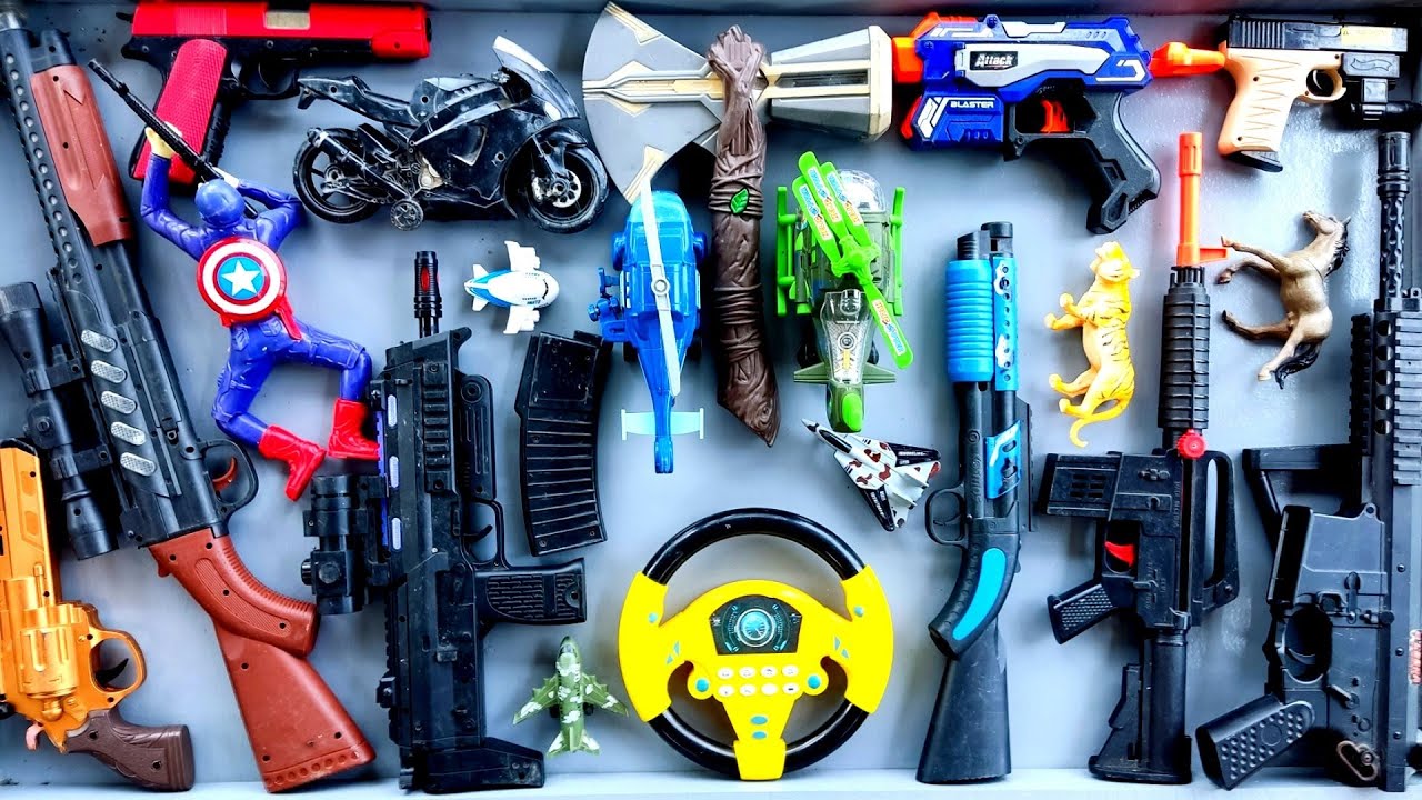 Menemukan Mainan Tembak Tembakan Blaster Gun, Revolver, Shot Gun ...