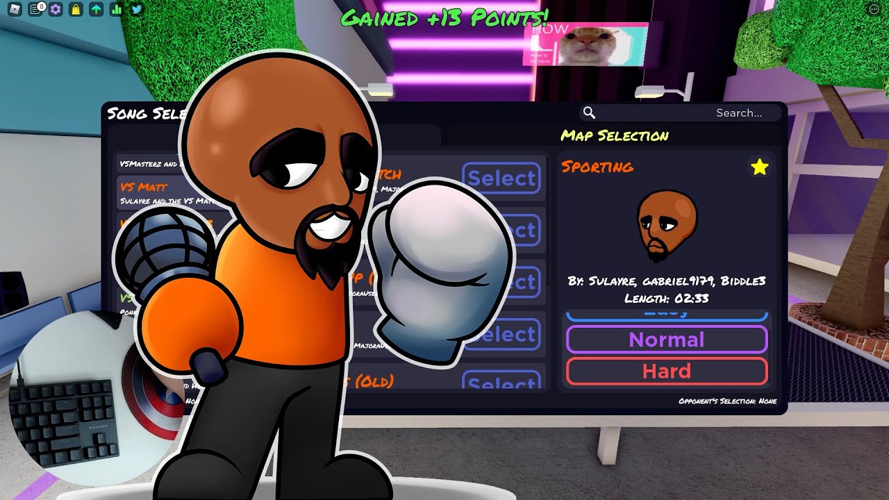 VS Matt Mod - Sporting FNF ROBLOX Funky Friday HANDCAM - YouTube