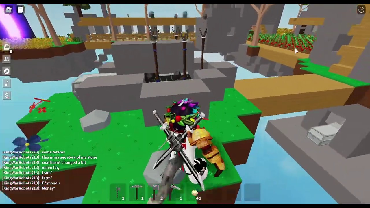 Me playing Roblox Skyblock and showing my updated base. - YouTube