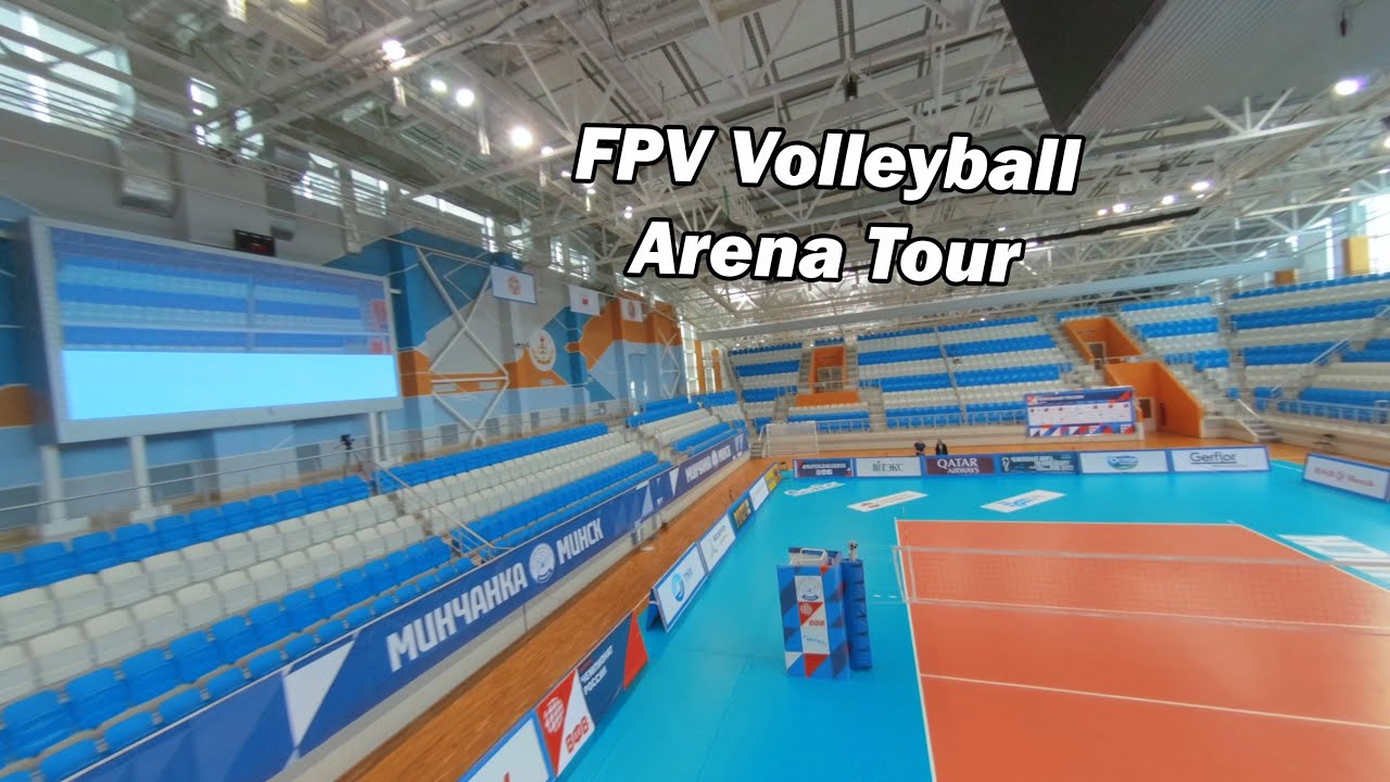 FPV Volleyball Arena Tour / ФПВ тур по волейбольной арене - YouTube