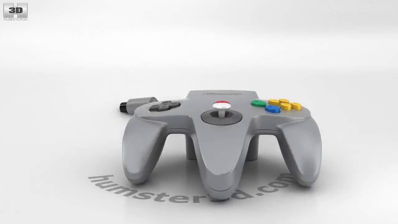 Nintendo 64 Controller 3D model by 3DModels.org - YouTube