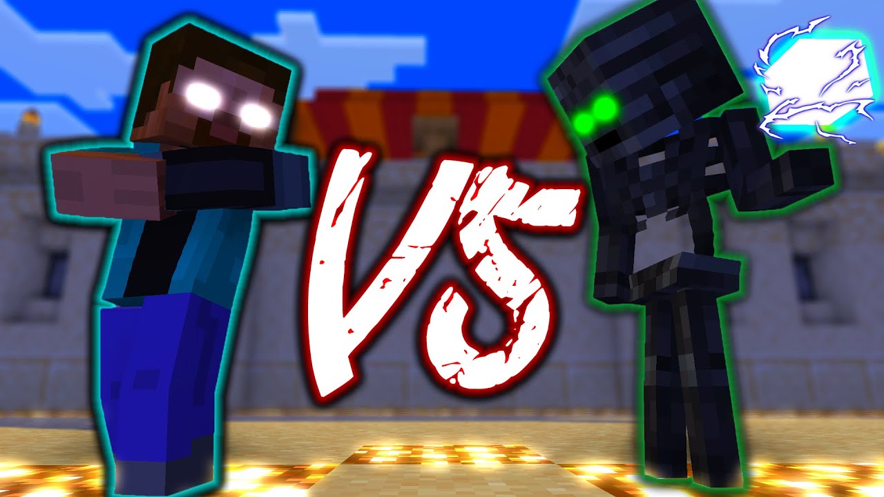 Herobrine VS Wither Skeleton - Minecraft Animation - YouTube