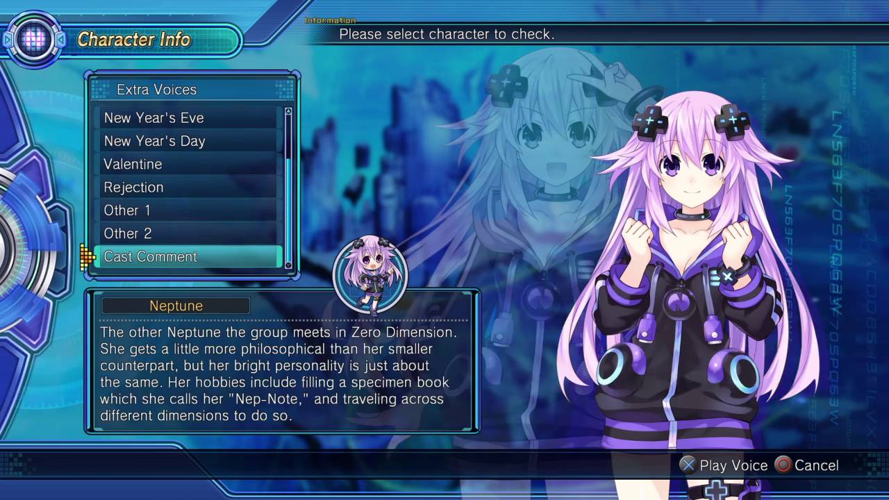 Megadimension Neptunia VII - Extra Voices (Neptune (Big) Cast Comment ...