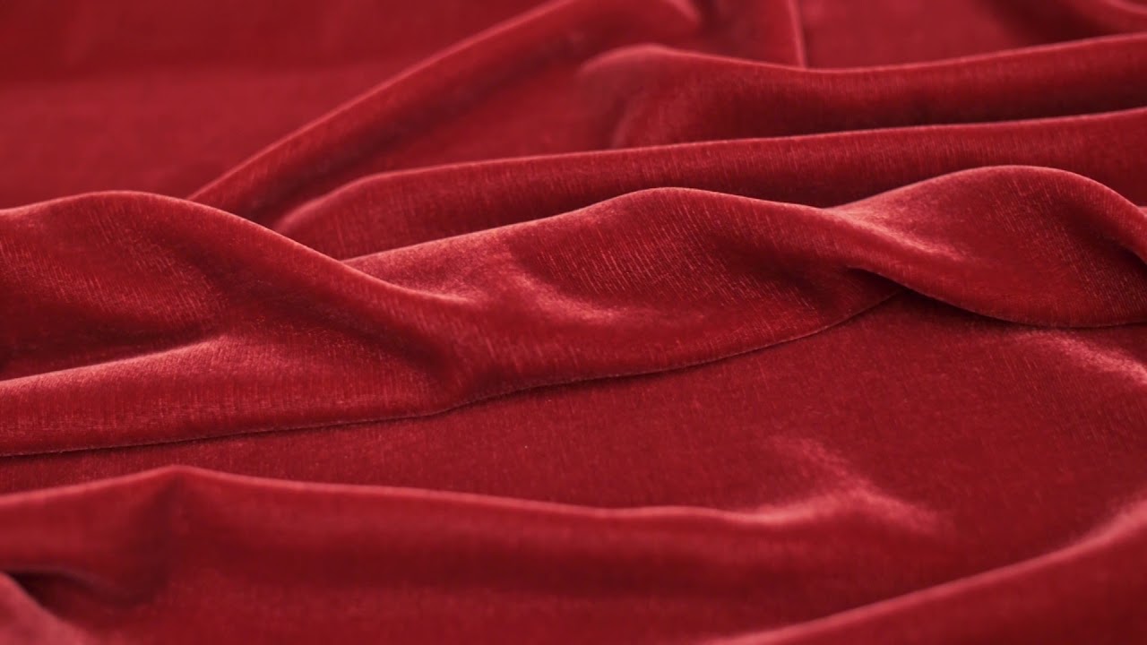 Mood Fabrics 319292 Deep Red Silk and Rayon Velvet - YouTube