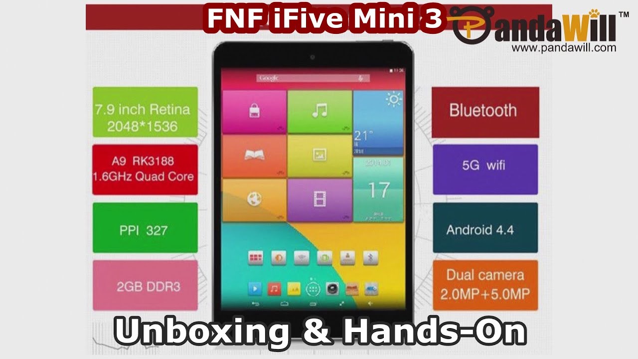 FNF iFive Mini 3 with 2048x1536 Resolution & Android KitKat Under $200 - YouTube