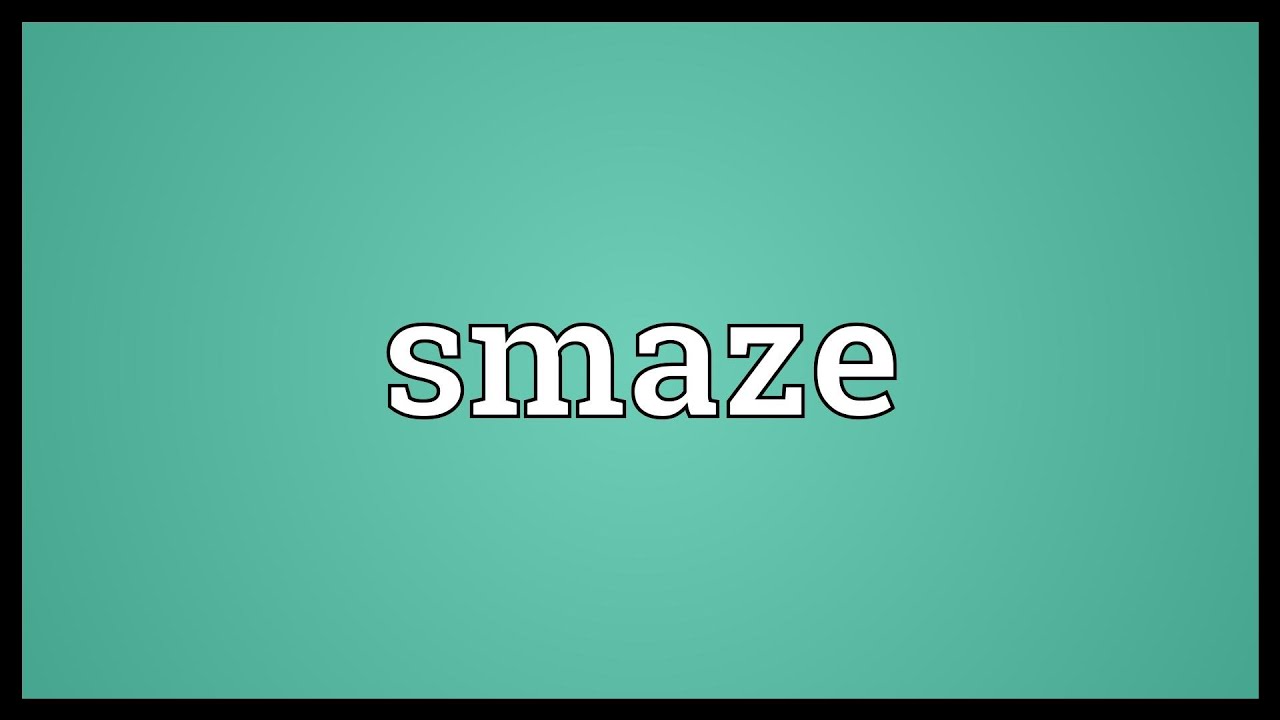 Smaze Meaning - YouTube