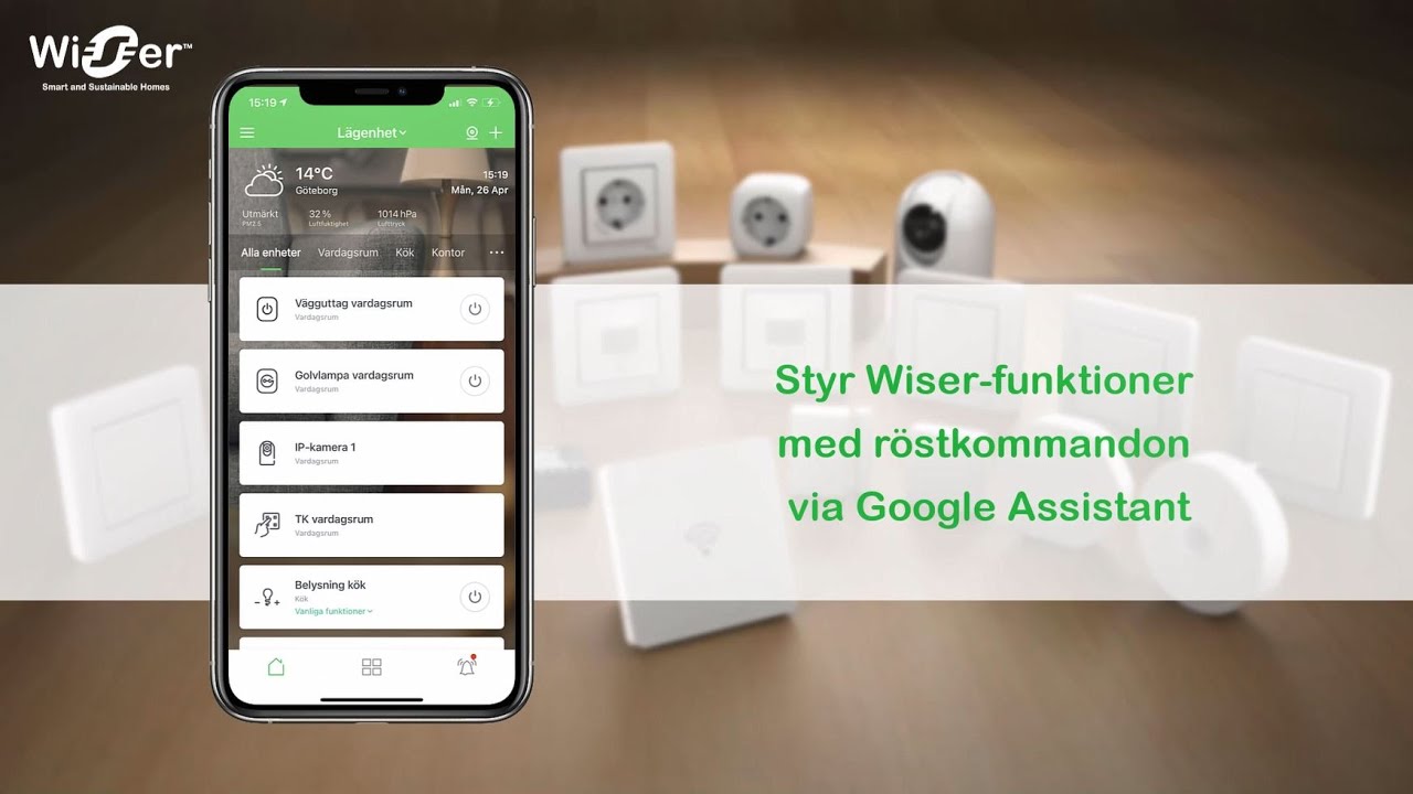 Röststyrning med Wiser by SE via Google Assistant | Schneider Electric ...