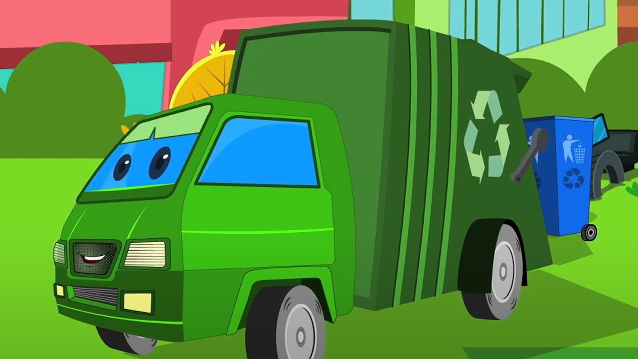 Small Garbage Truck, Car Wash Videos for Kids, Animated Car Cartoon ...