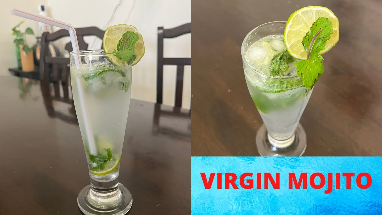 Virgin Mojito at home//Super Mojito//Feathers - YouTube