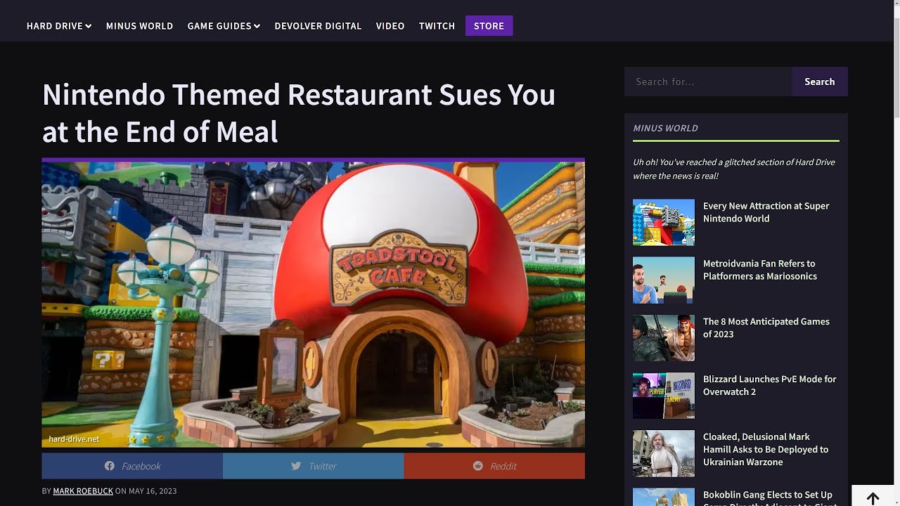 Nintendo is now suing people for eating their food - YouTube