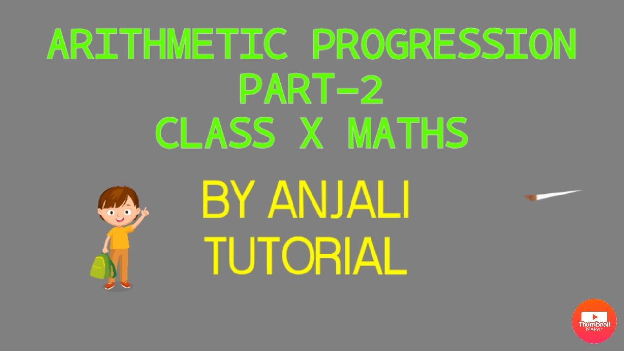ARITHMETIC PROGRESSION PART-2 - YouTube