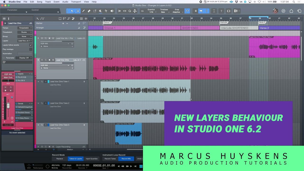 New Layer Workflows in Studio One 6.2 - YouTube
