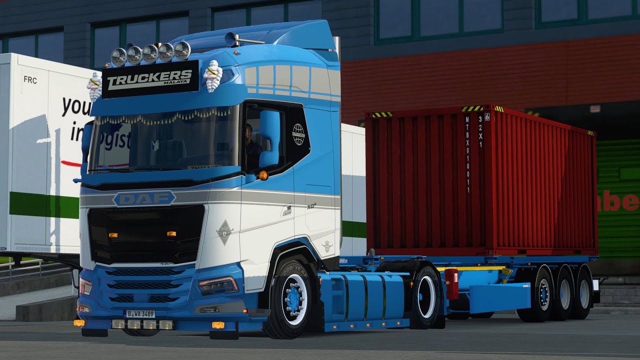 🔴 ETS2 Drive my new DAF XG+ Setup - Promods 2.64 - YouTube