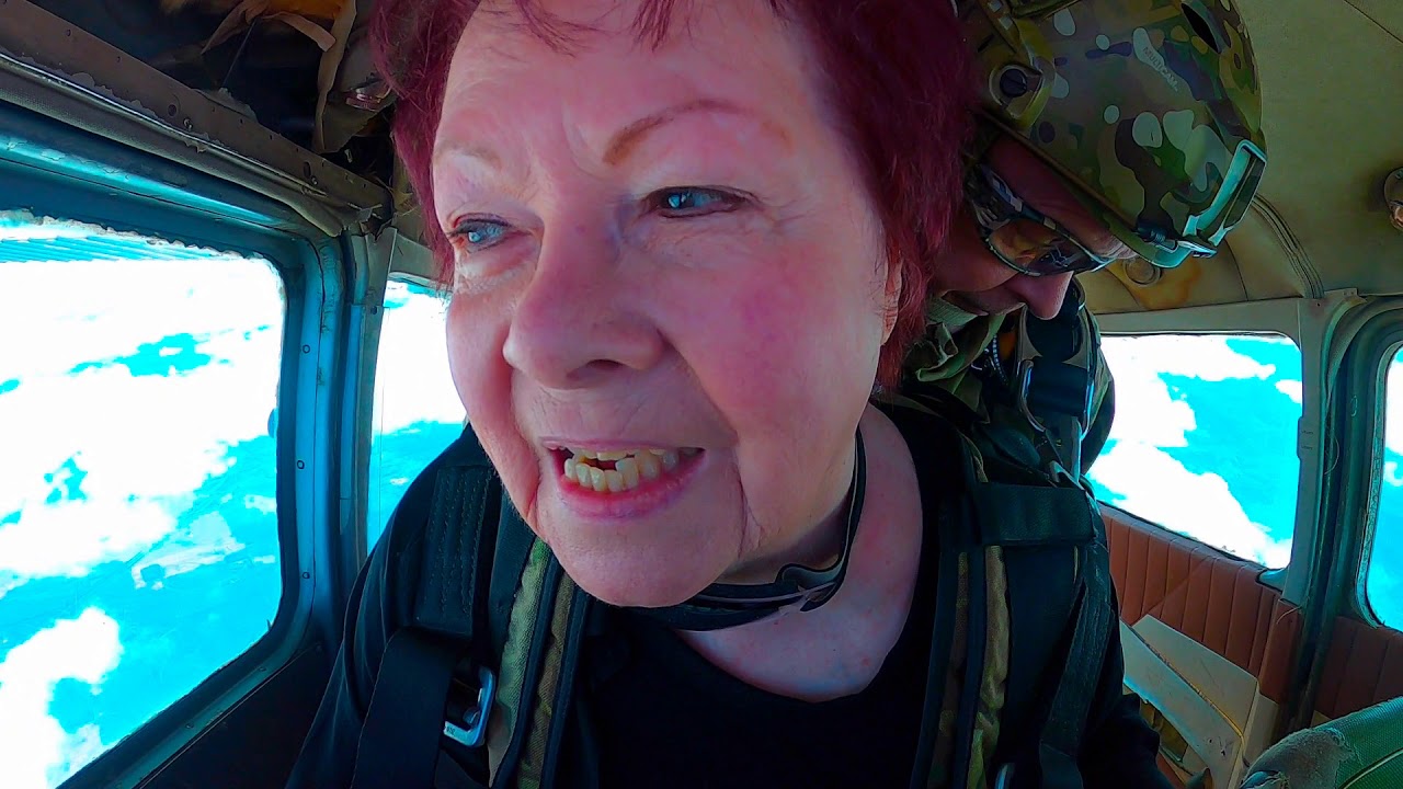 Judy Judy Judy makes a skydive! Way to go Judy! - YouTube