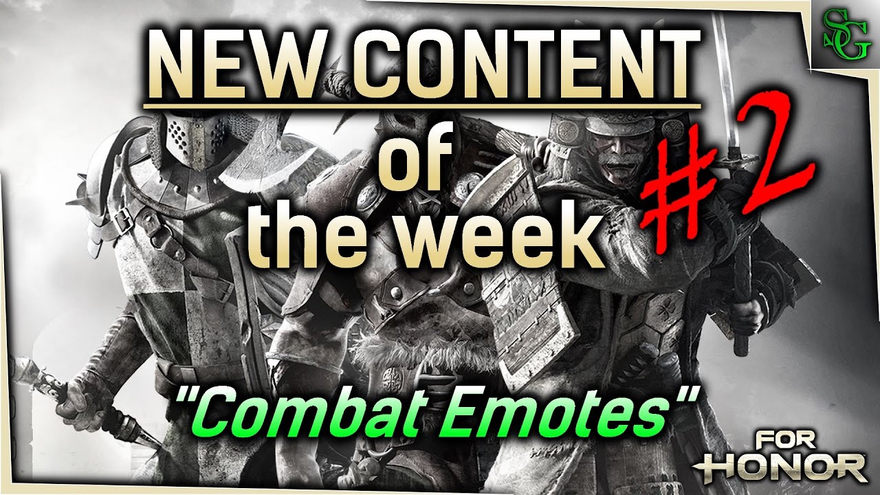 For Honor - New Content of the Week #2 - Combat Emotes - YouTube